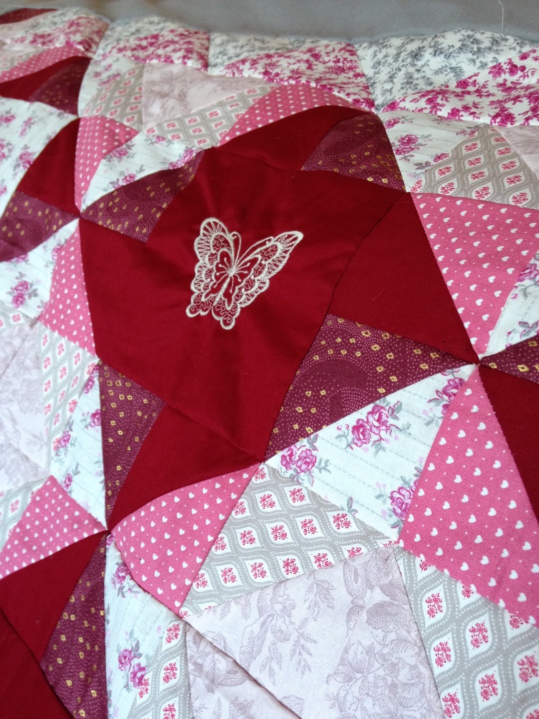 Patchwork Passion: Plaid Patchwork "les Papillons"