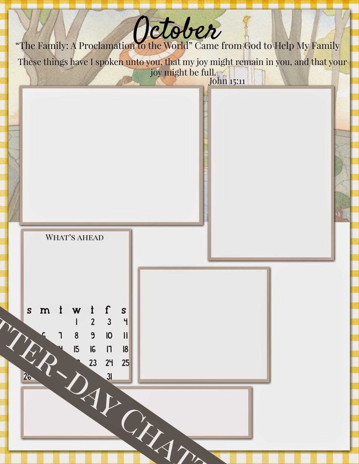 Latter-day Chatter: October Editable Monthly Newsletter