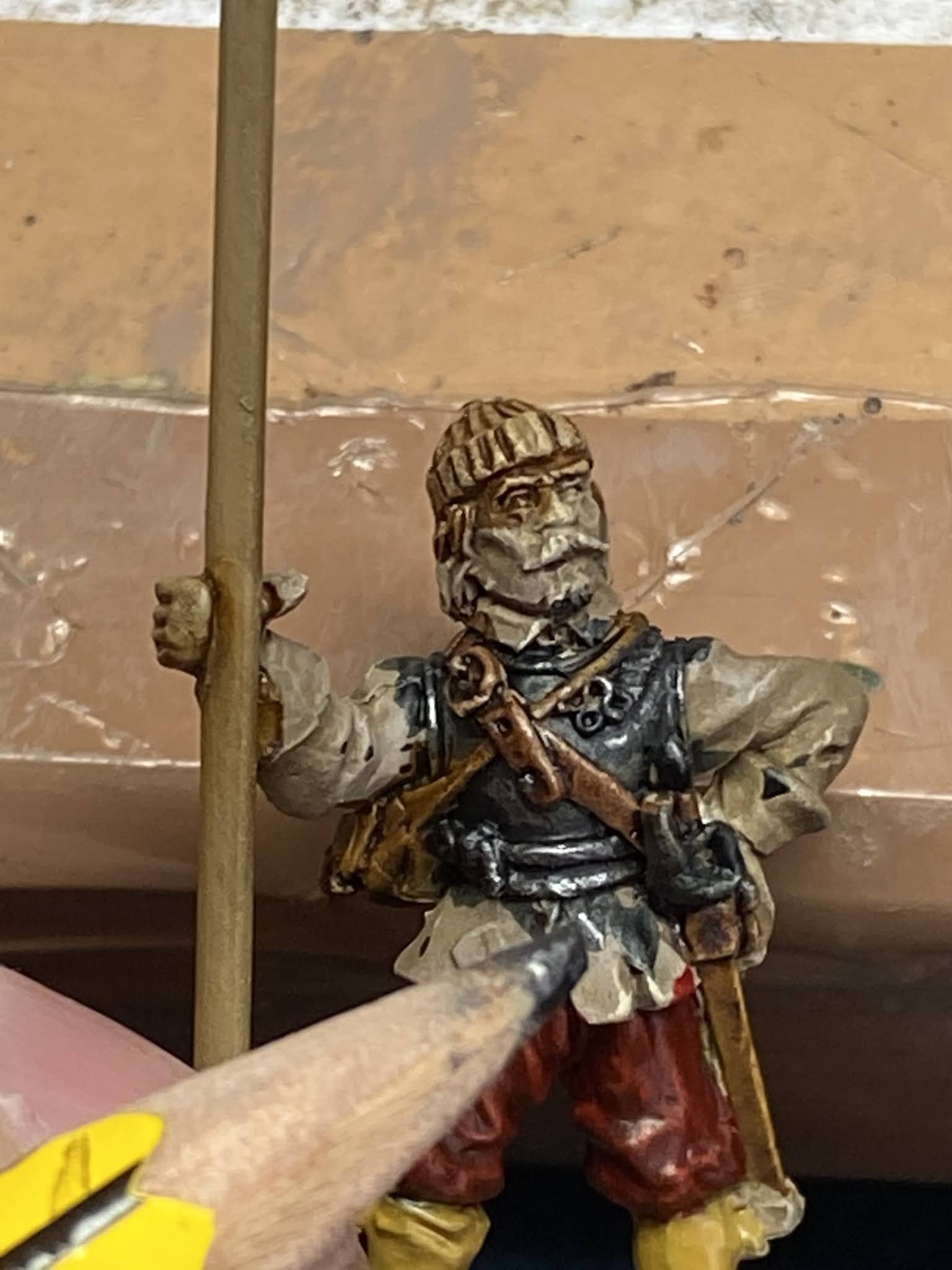 iron mitten: Pike Block painted in Citadel Contrast Paints