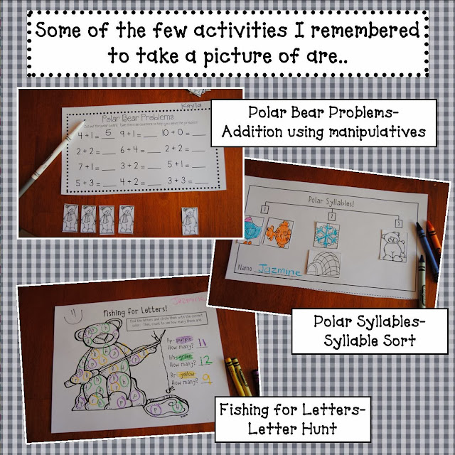 Teaching, Learning, & Loving: Polar Bears Math & Literacy Centers