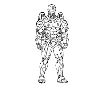 #3 Robocop Coloring Page