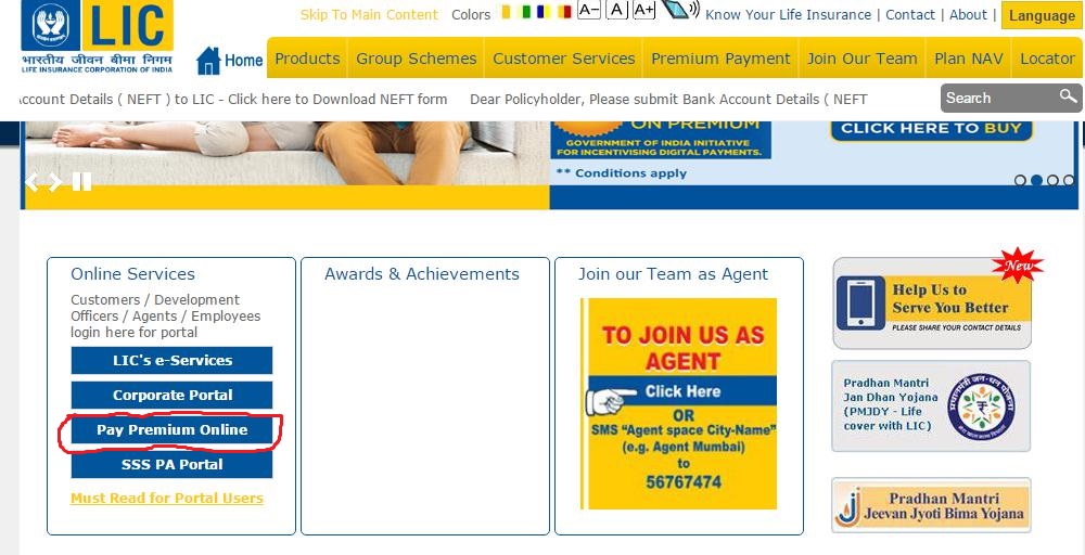 LIC new user registration, how to create account, enrol policy, pay ...