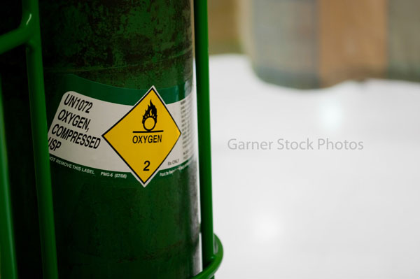 Stock and Fine Art Photos: Green Medical Oxygen Tank