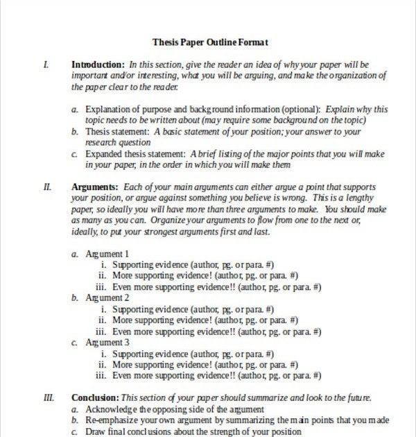 Thesis Outline Example - Birthday Letter