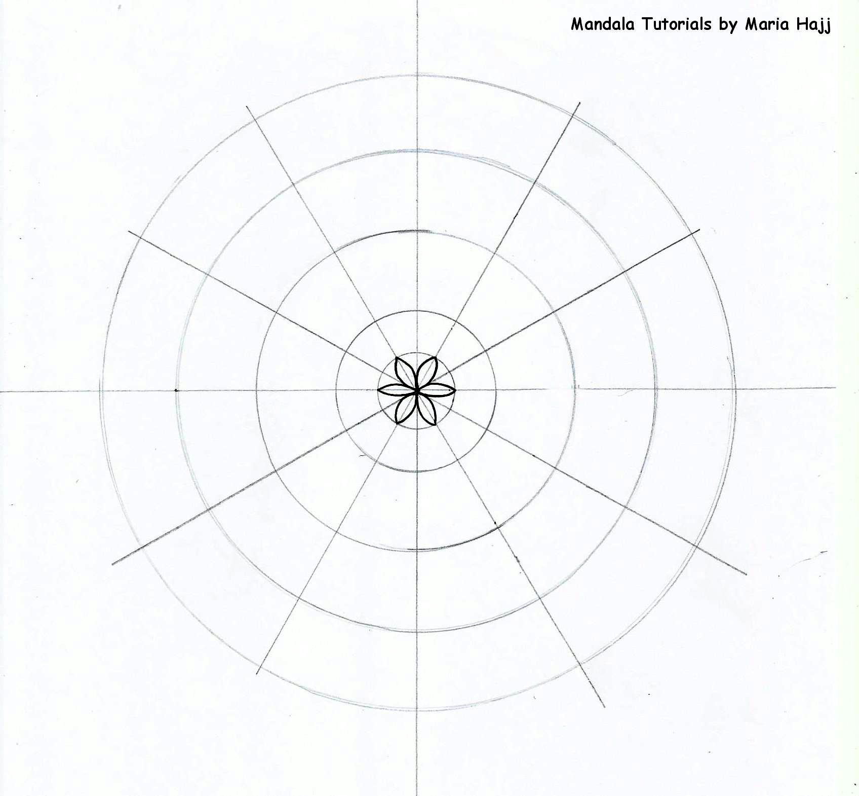 Mandala Tutorial n. 3 | How to draw a mandala using the mandala ...