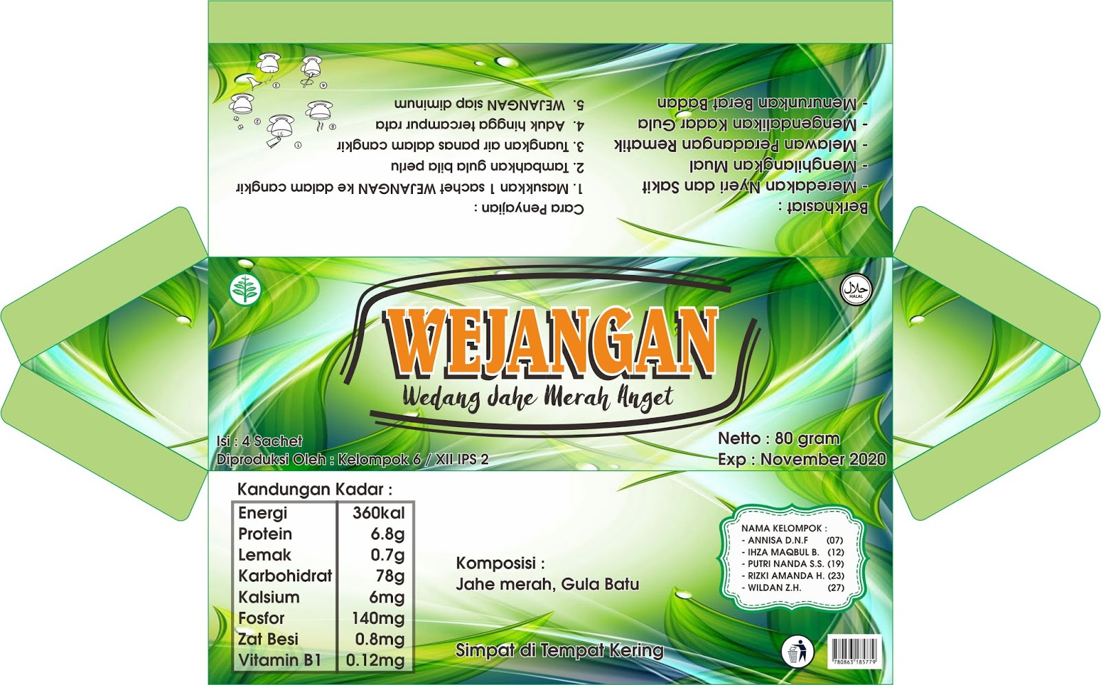 5 Contoh Desain Kemasan Produk Jahe - Masvian