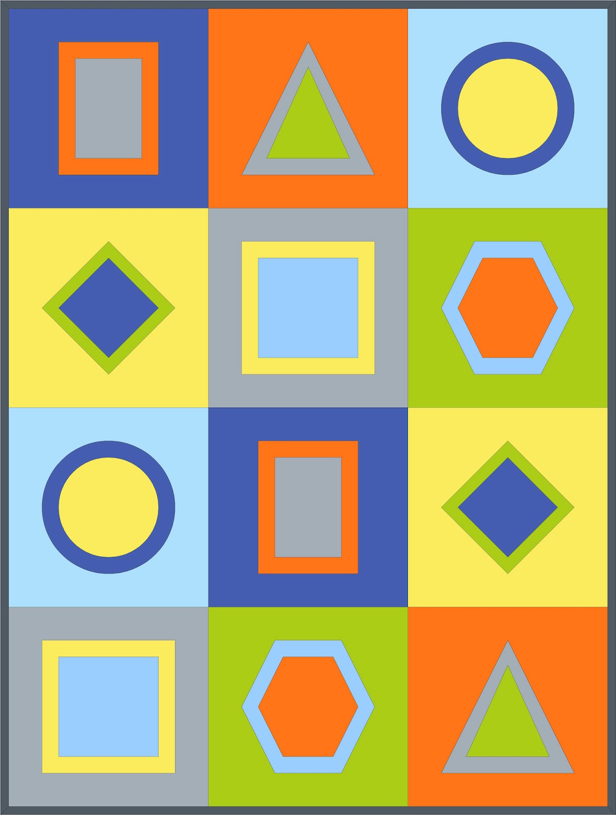 FairyFace Designs: Modern Baby: Shapes Sampler quilt and giveaway