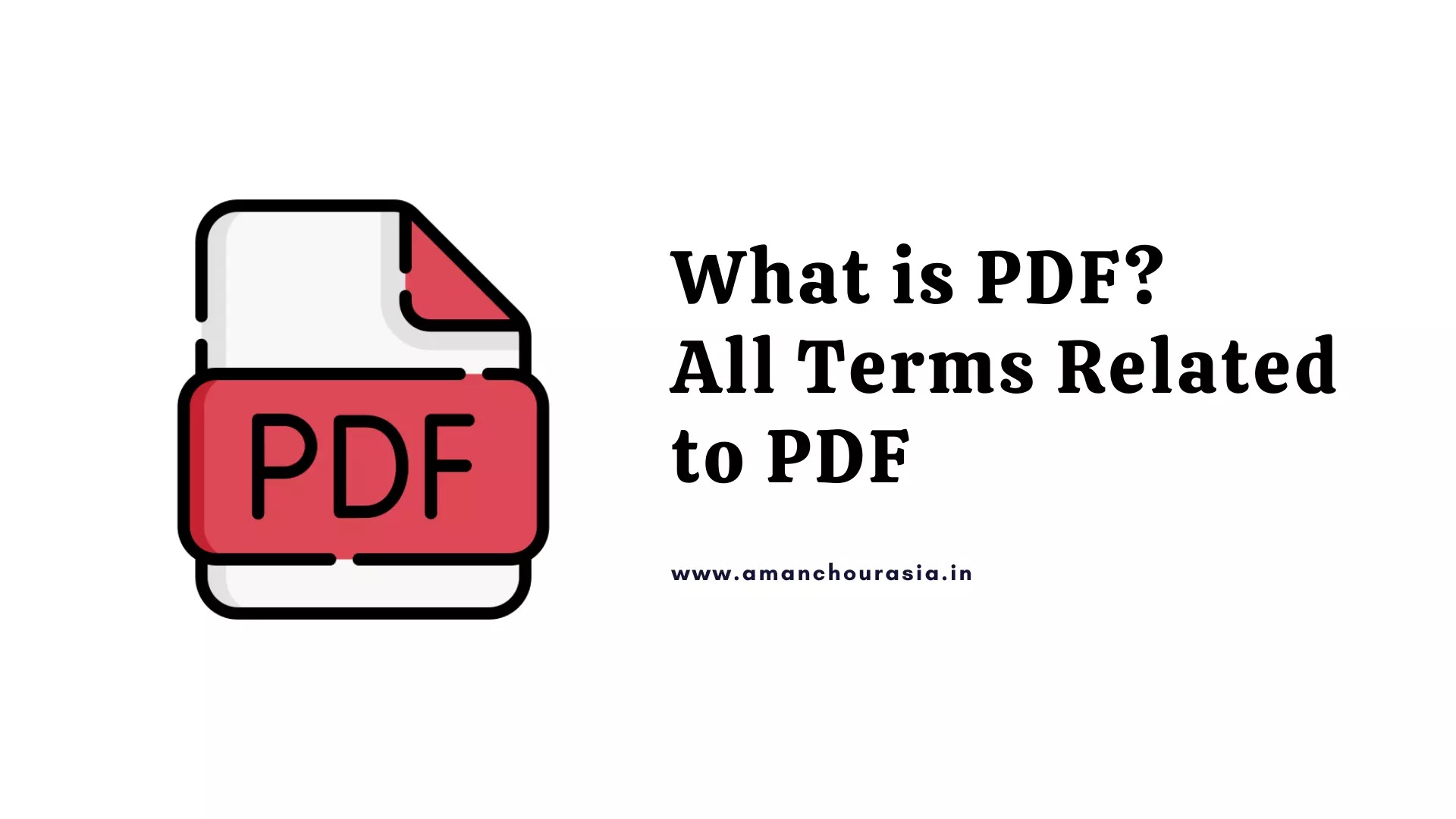What Is PDF What Is The Full Form Of PDF All Terms Related To PDF