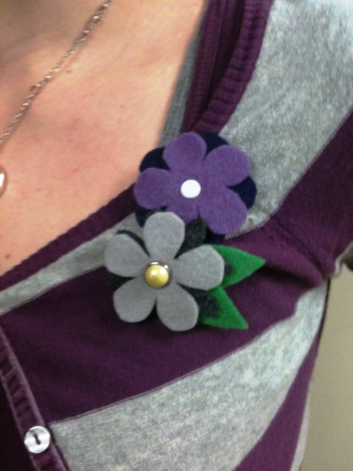 Paper Zone inspire.design.create: Pretty Felt Flower Pins!
