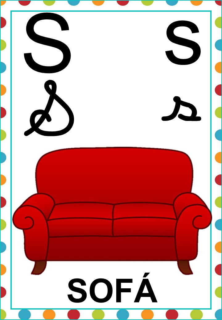 JARDIM COLORIDO DA TIA SUH: Alfabeto Colorido com 4 letras prontos para ...