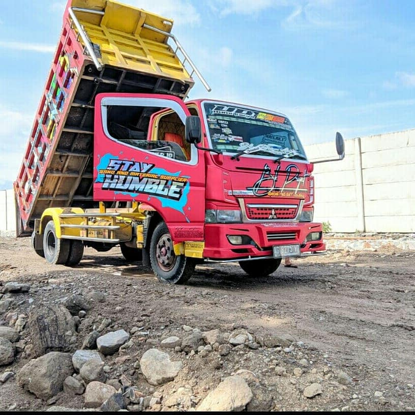 Modif Truck Canter Full Cuting Sticker Keren