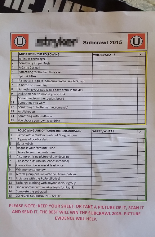 A Hauf Stop : Subcrawl Maps