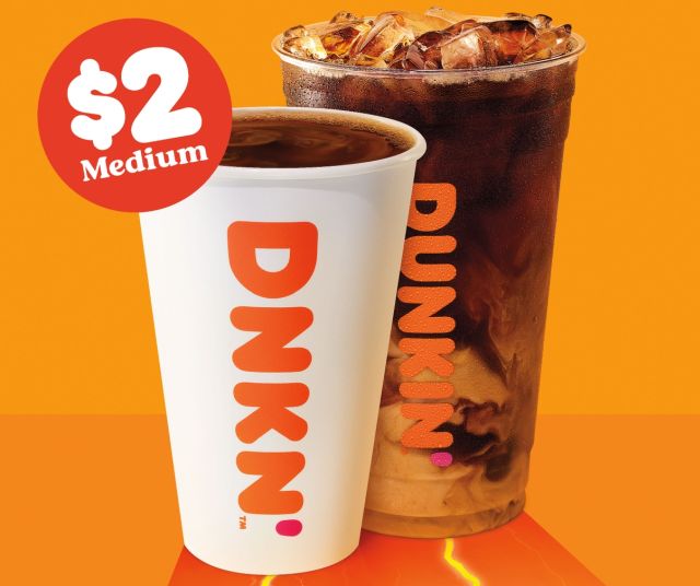 Dunkin' Brews New Extra Charged Coffee with 20 Percent More Caffeine