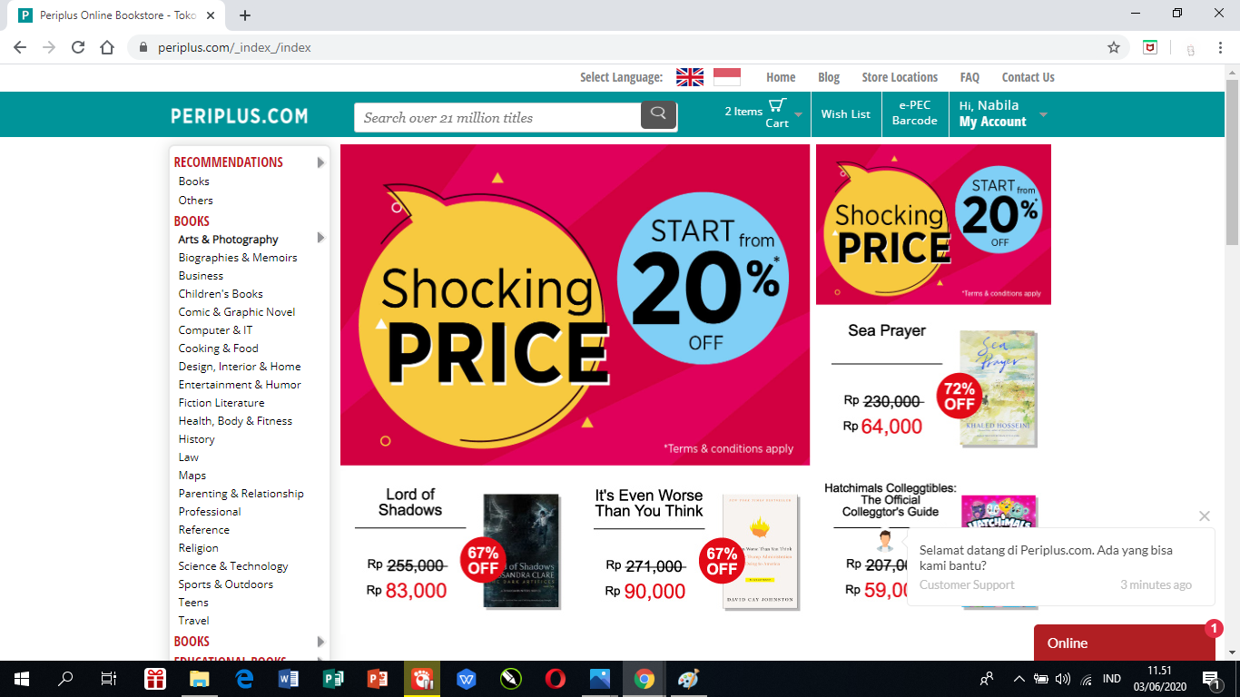 Periplus or Books & Beyond? - Chase