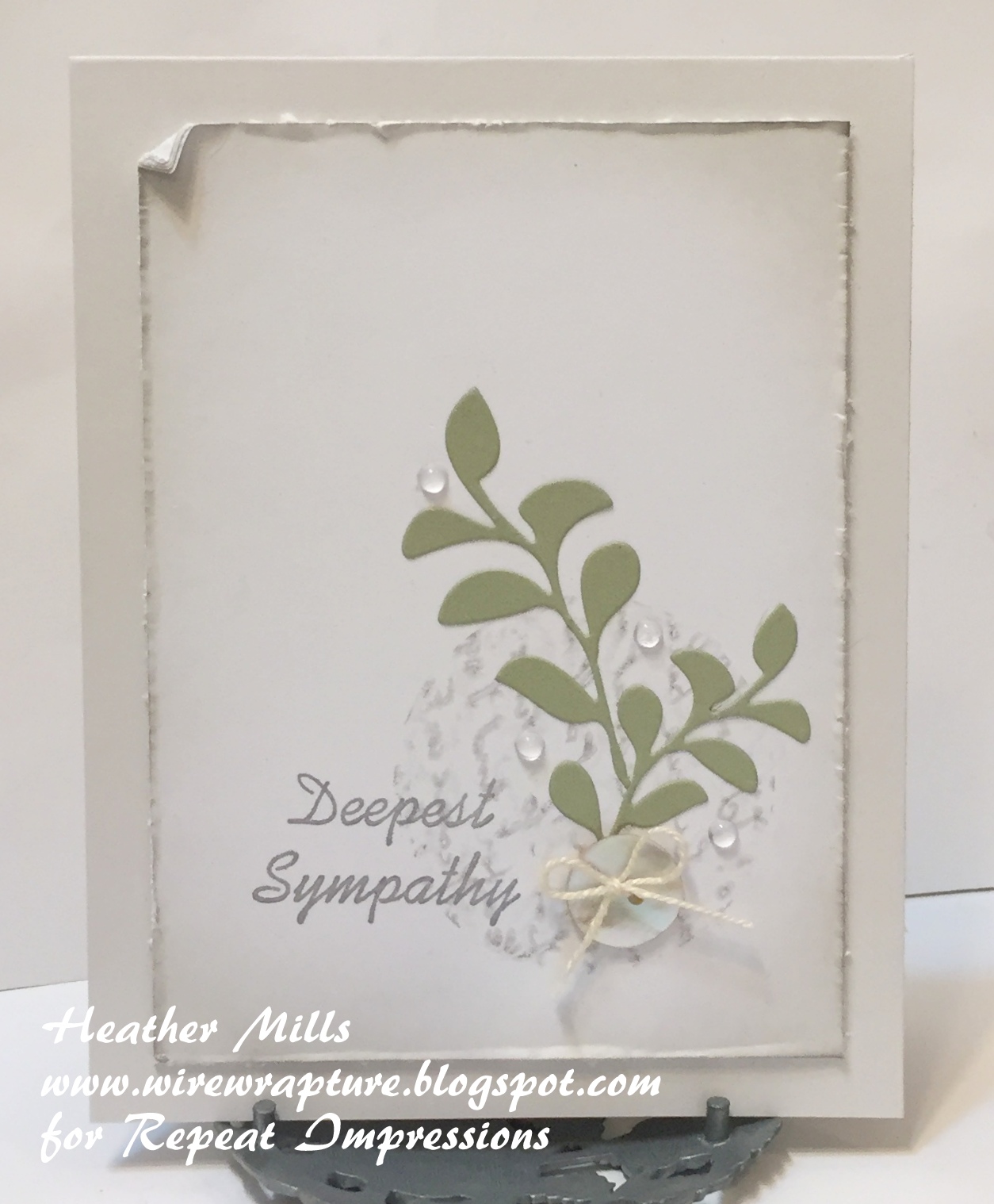 Wire Wrapture: Pick of the Week--Deepest Sympathy