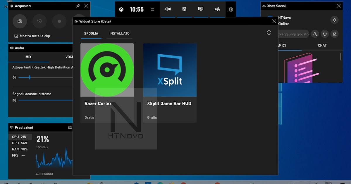 Xbox Game Bar si aggiorna con il nuovo Widget Store