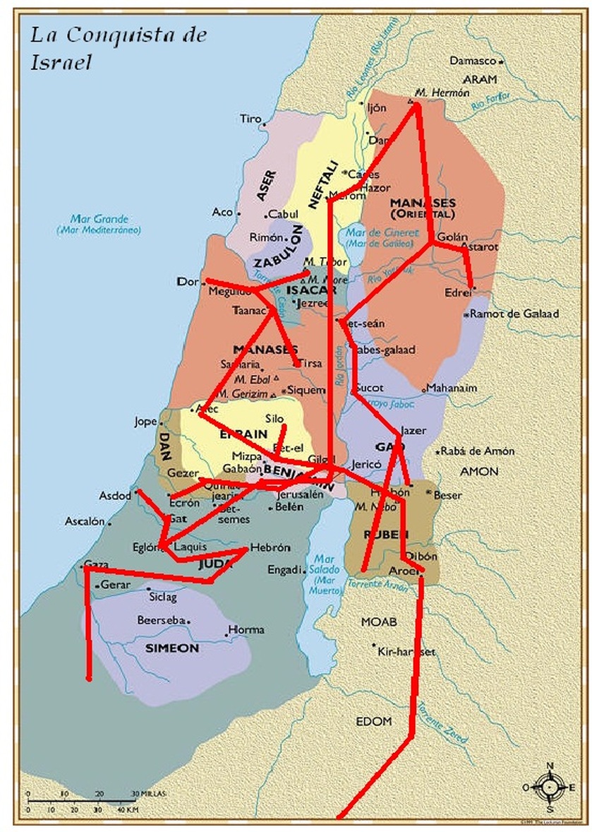 ANTOFAGASTA RELIGIOSA: LA BIBLIA: JOSUÉ; CAPÍTULO 13