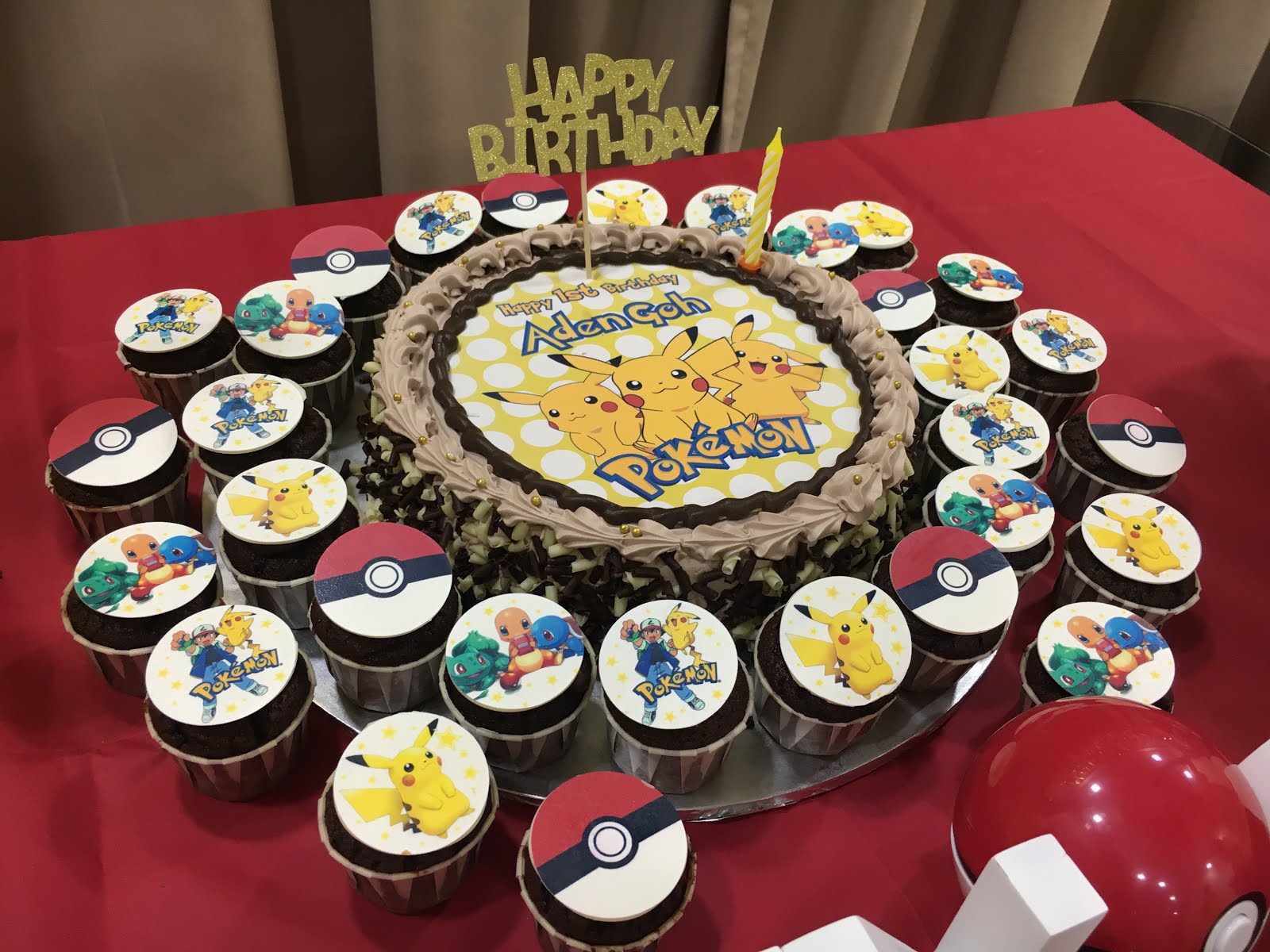 Pokemon Theme 1st Birthday - Hoooly Mama