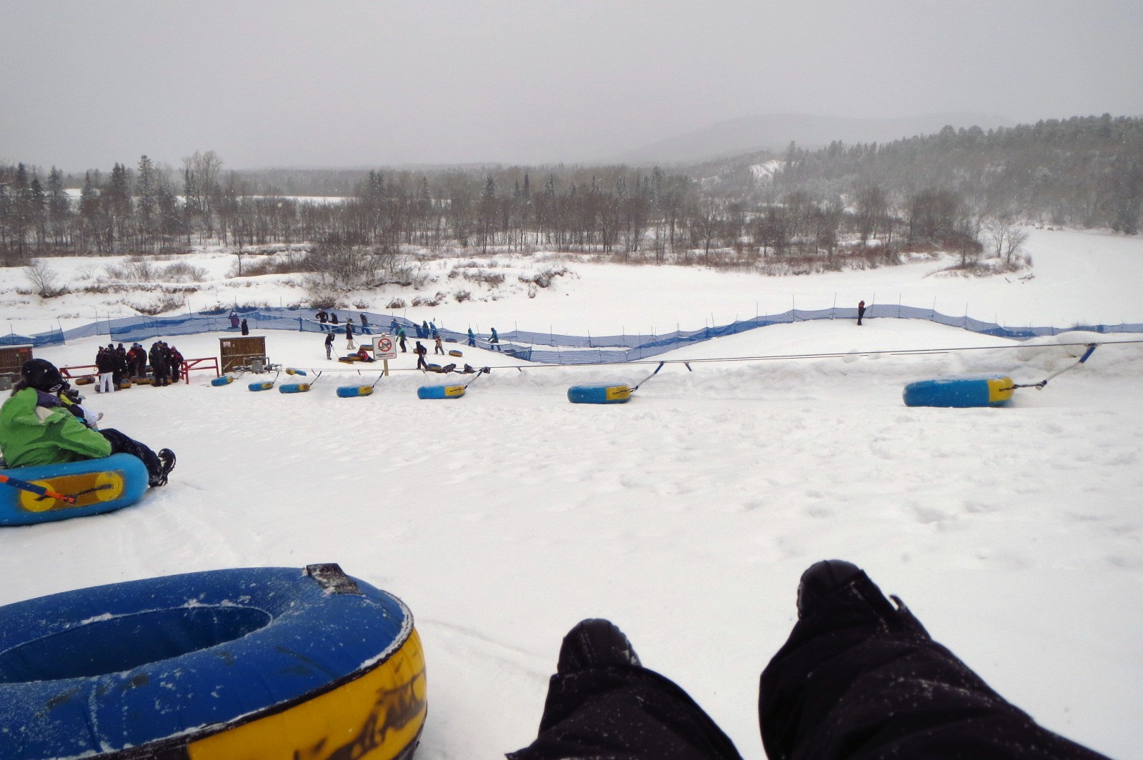 Glissades à Valcartier