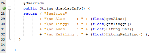 PROGRAM BANGUN DATAR MENGGUNAKAN INTERFACE DALAM JAVA NETBEANS