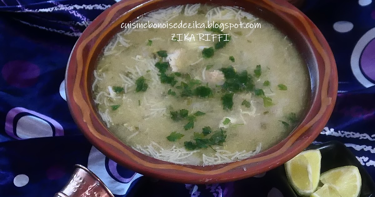 Chorba beida-Authentique soupe blanche algéroise au poulet de belle maman