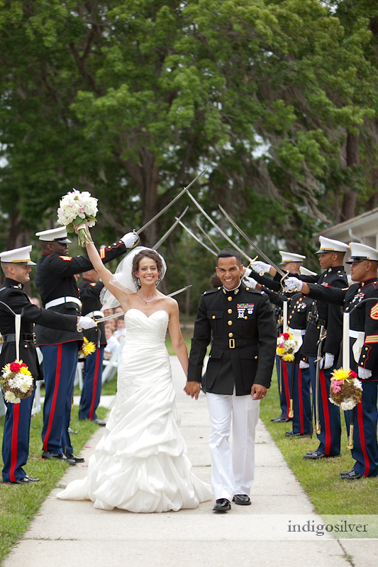 julie and alfredo | camp lejeune military wedding photography ...