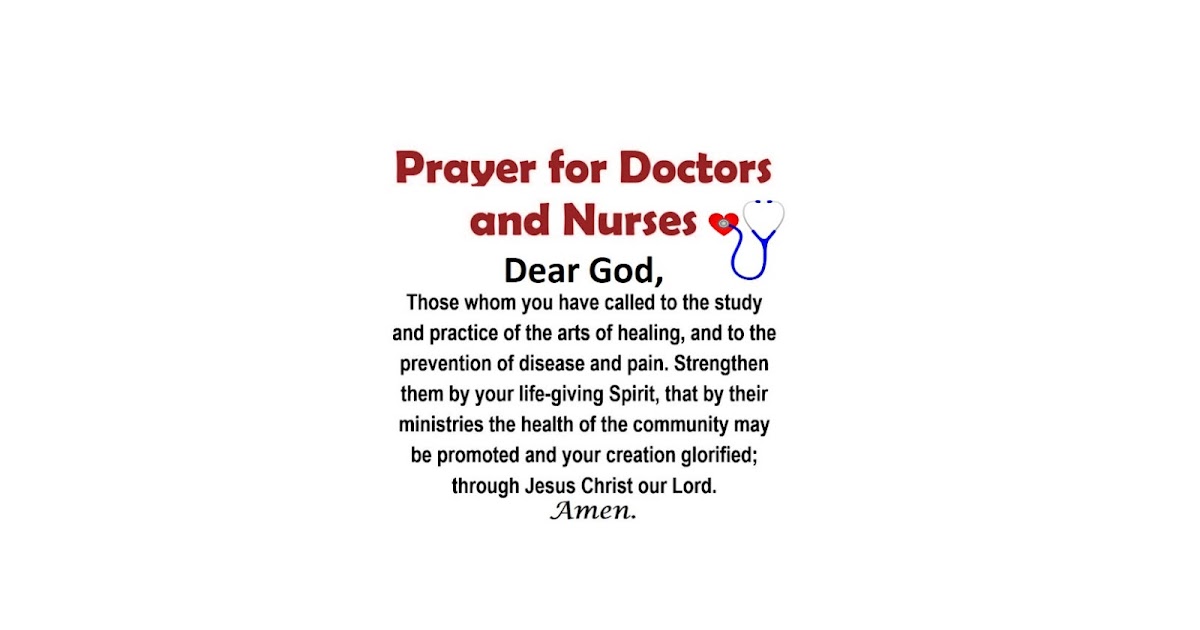 Prayer for Doctors and Nurses 🙏 ️