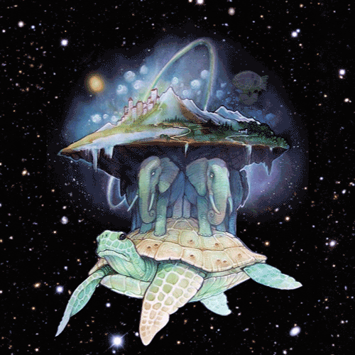 AKI GIFS: Psychedelic world turtle gif