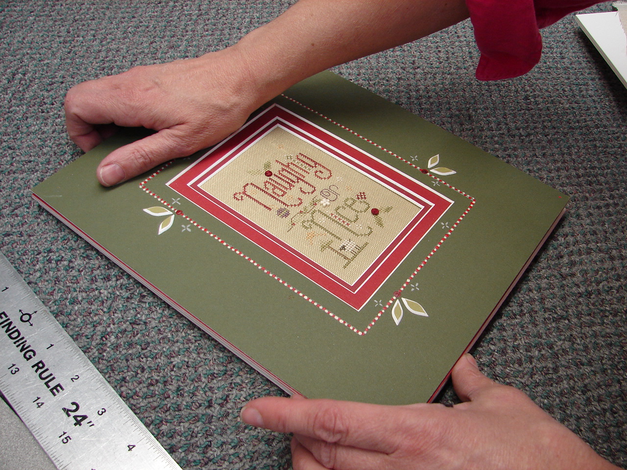 Rensel Studio : How to stretch a cross stitch for matting