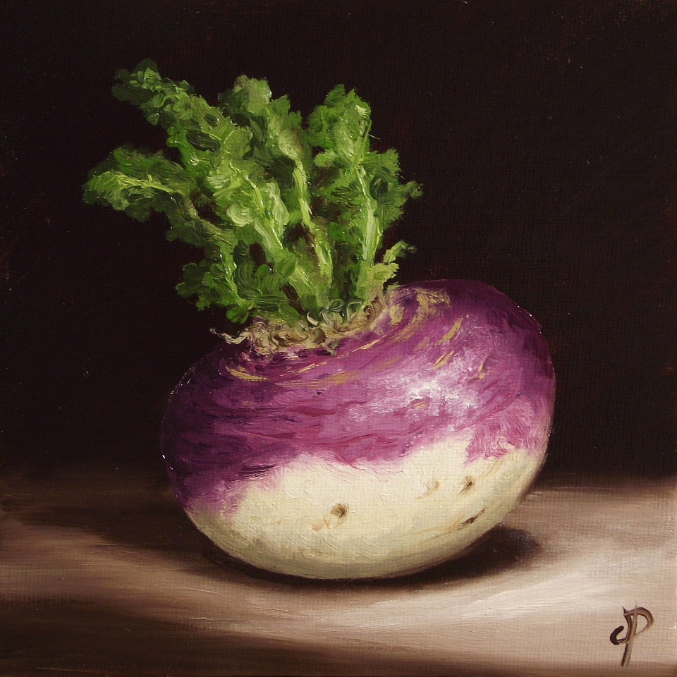 Jane Palmer Fine Art: Purple top Turnip