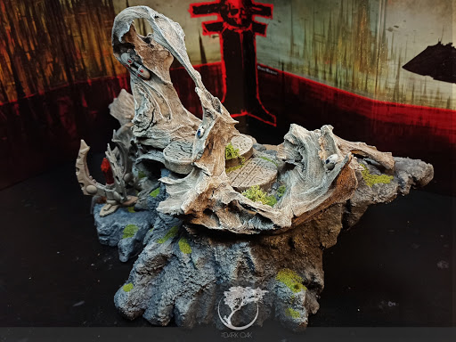 The Dark Oak: Eldar Webway gate - Scratchbuild terrain Part II