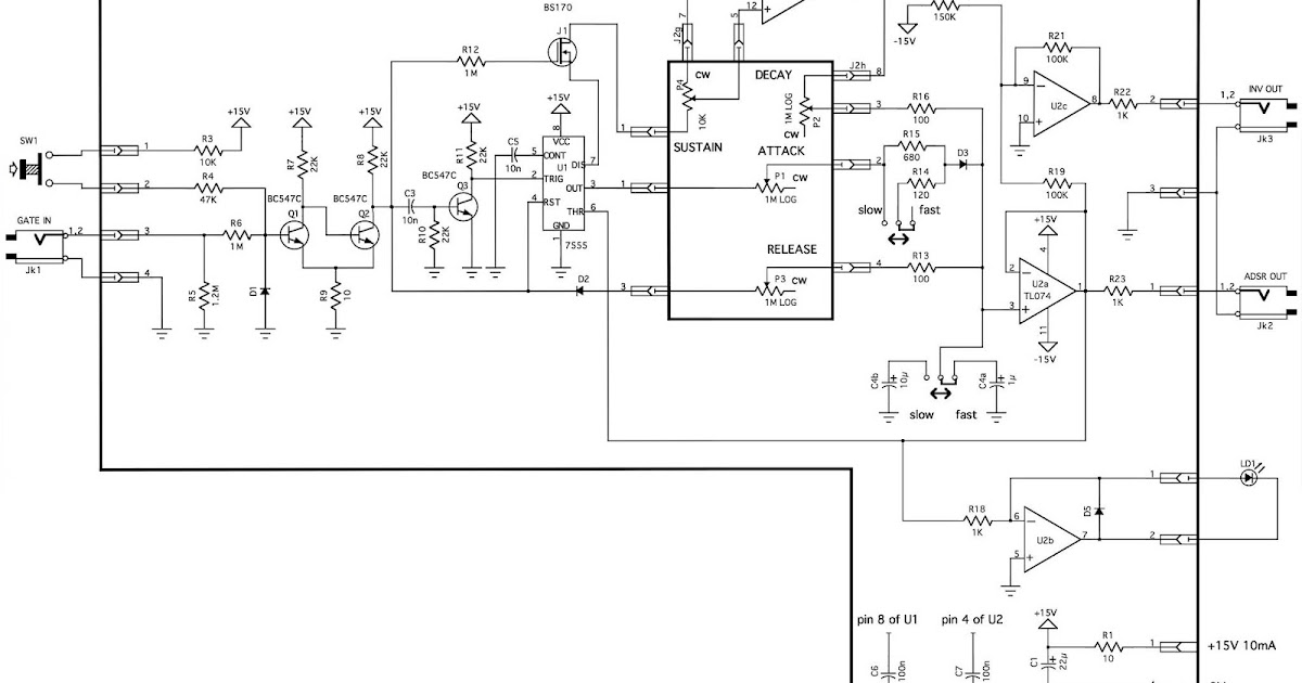 Eddy Bergman.com: Synthesizer Build part-24: ADSR with 7555 (YuSynth ...
