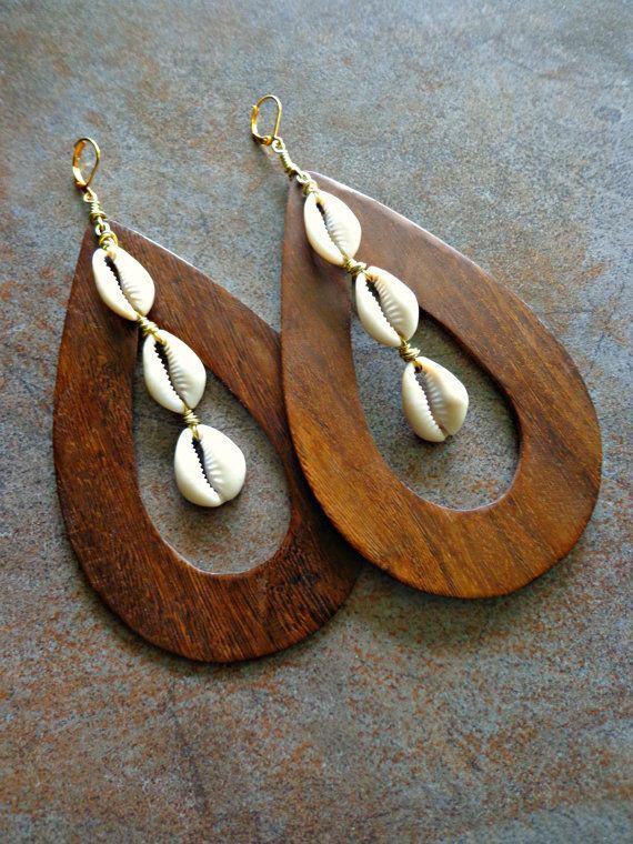 Wooden earrings