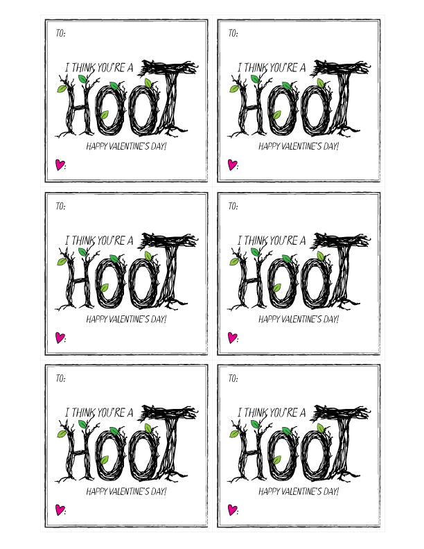 What's Up with The Buells: FREE PRINTABLE: 'You're A Hoot' Mini Owl ...