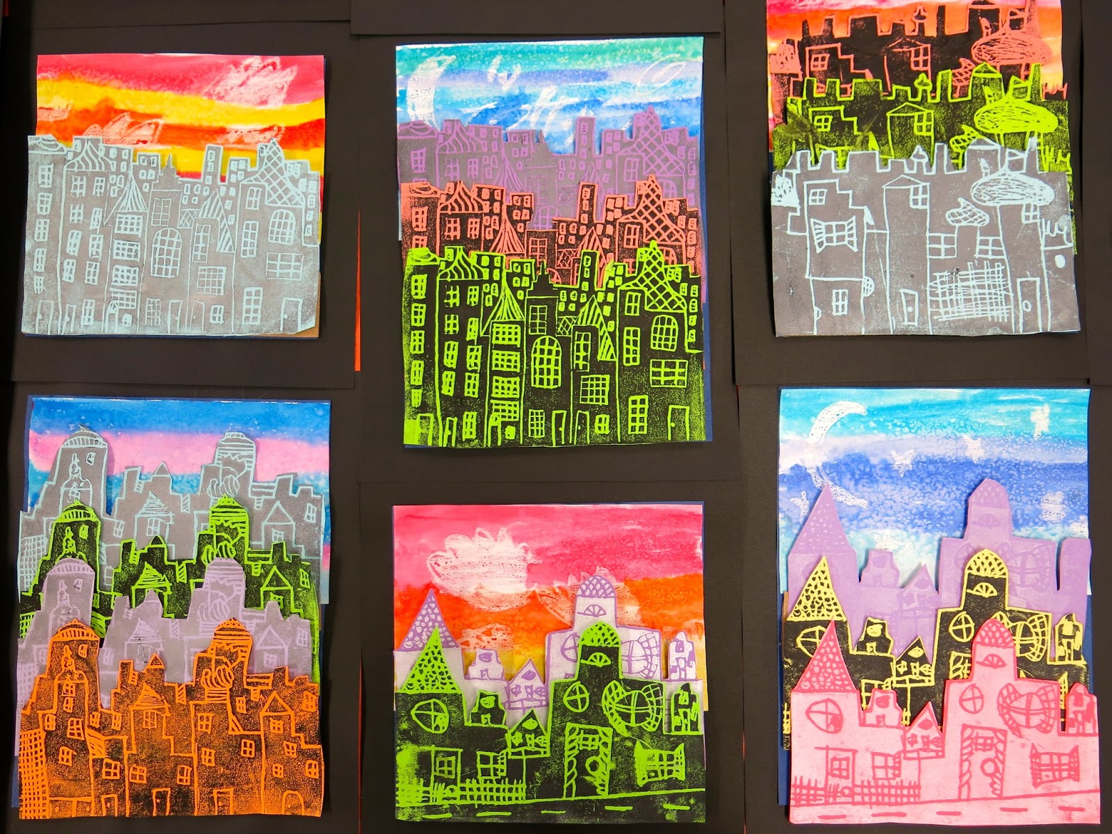Cassie Stephens: In the Art Room: Printed Cityscape Collages with Third ...