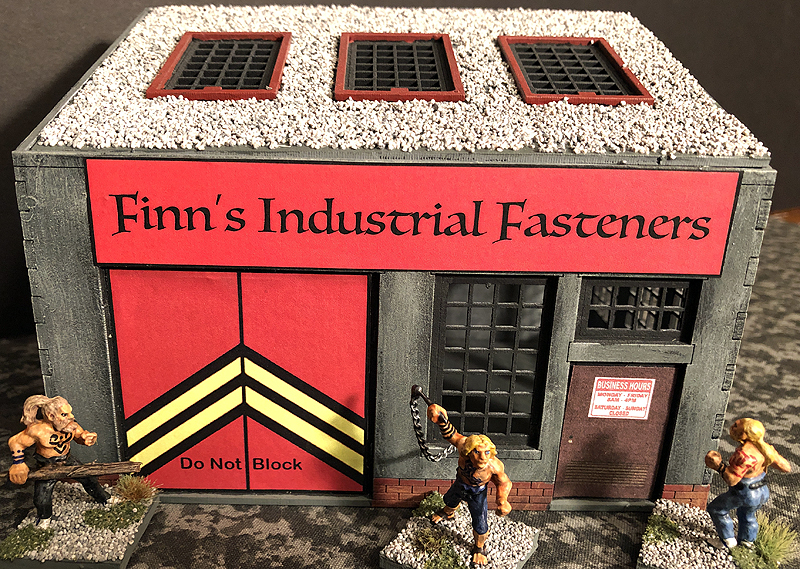 Lead Legionaries: Finn's Factory - 28mm Sarissa MDF buidling