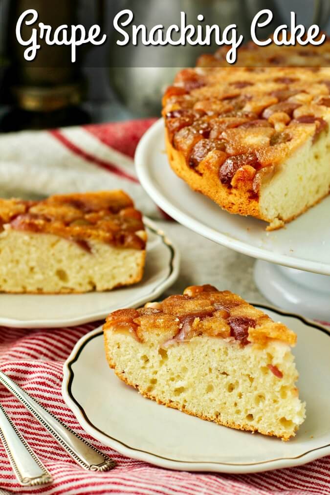 Grape Snack Cake with Winter Crunch Grapes | Karen's Kitchen Stories