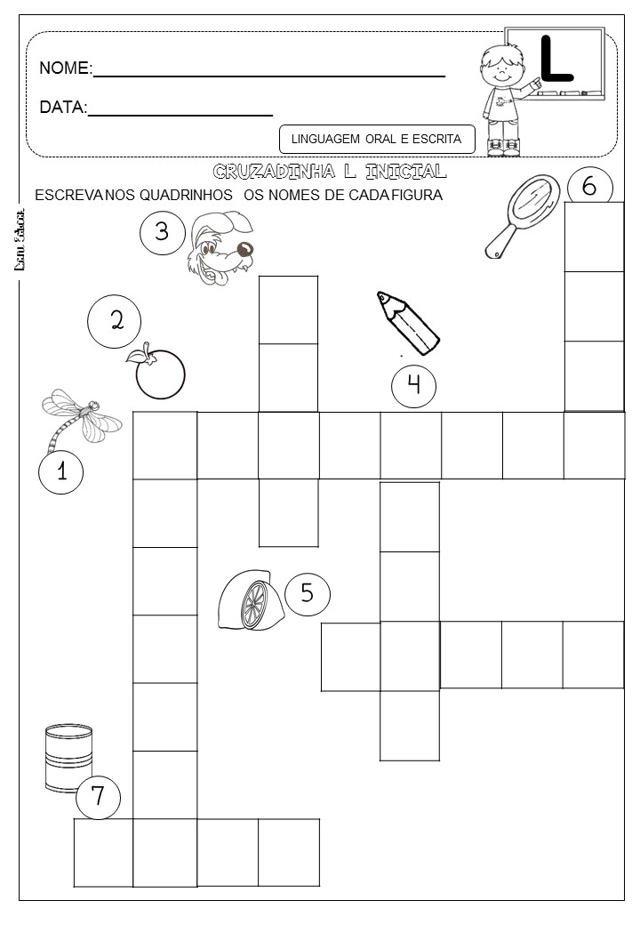 Atividades letra L | Educação infantil