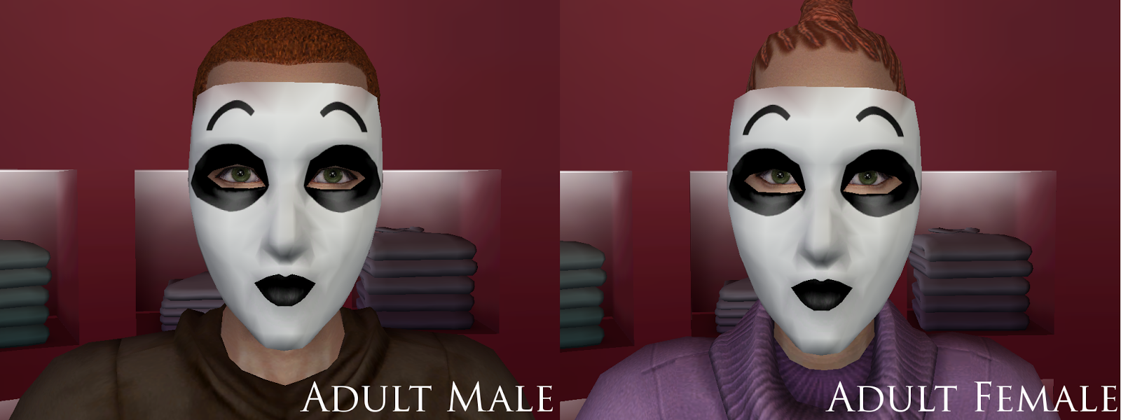[REL/TS2] Masky Mask for The Sims 2 - SiM'S LiFE in BRUNEI