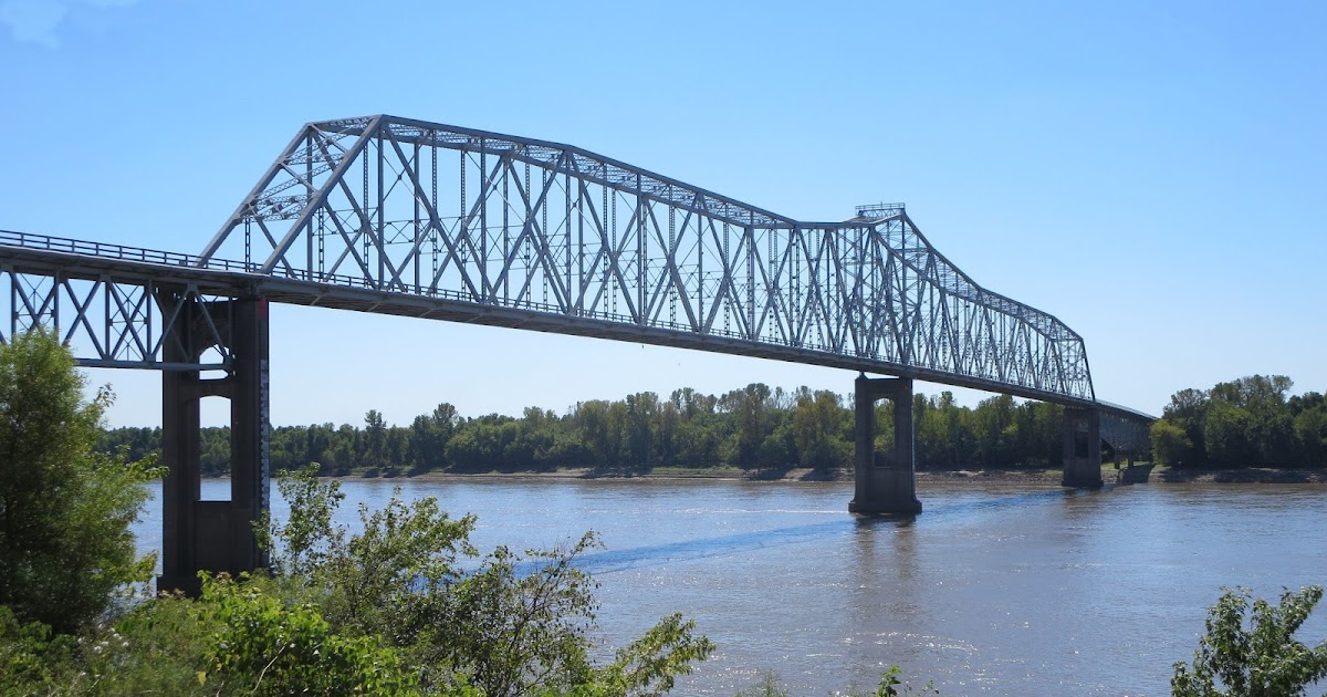 Industrial History: 1942 Road Bridge over Mississippi River at Chester, IL