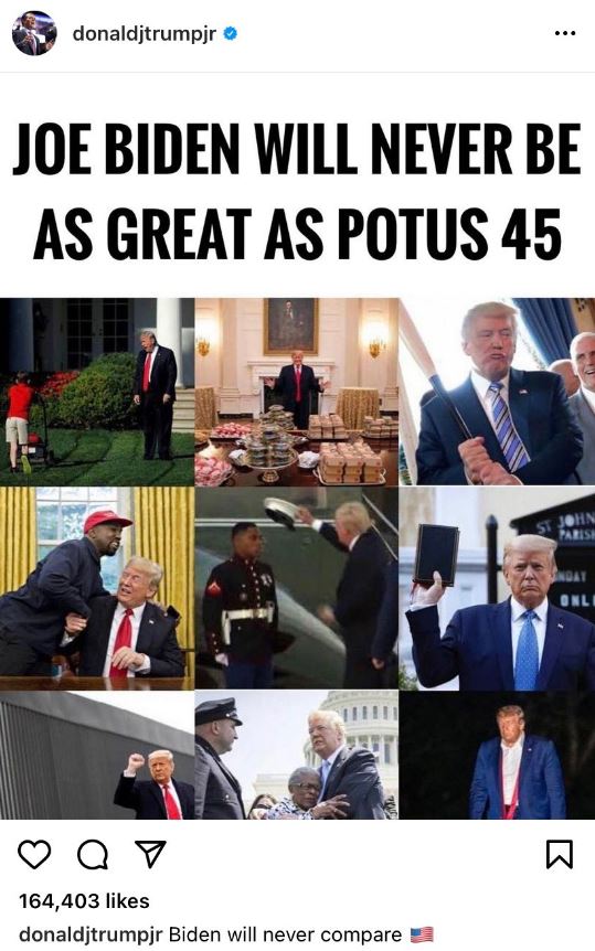 tested by research: Donald Jr. Posts 9 Photos Showing How Great His ...