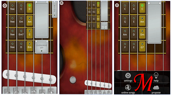 Virtual guitar - kopolvm