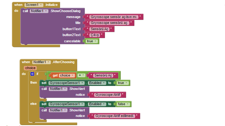 APP INVENTOR 2: Gyroscope Sensor