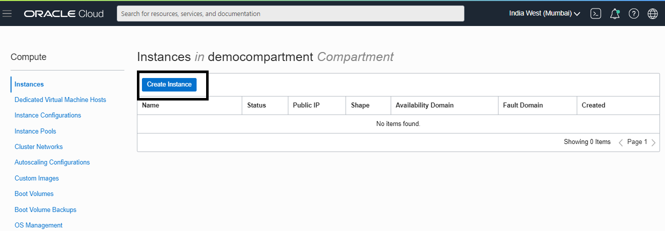 Soumya's Database Blog : Creating Compute Instance in OCI