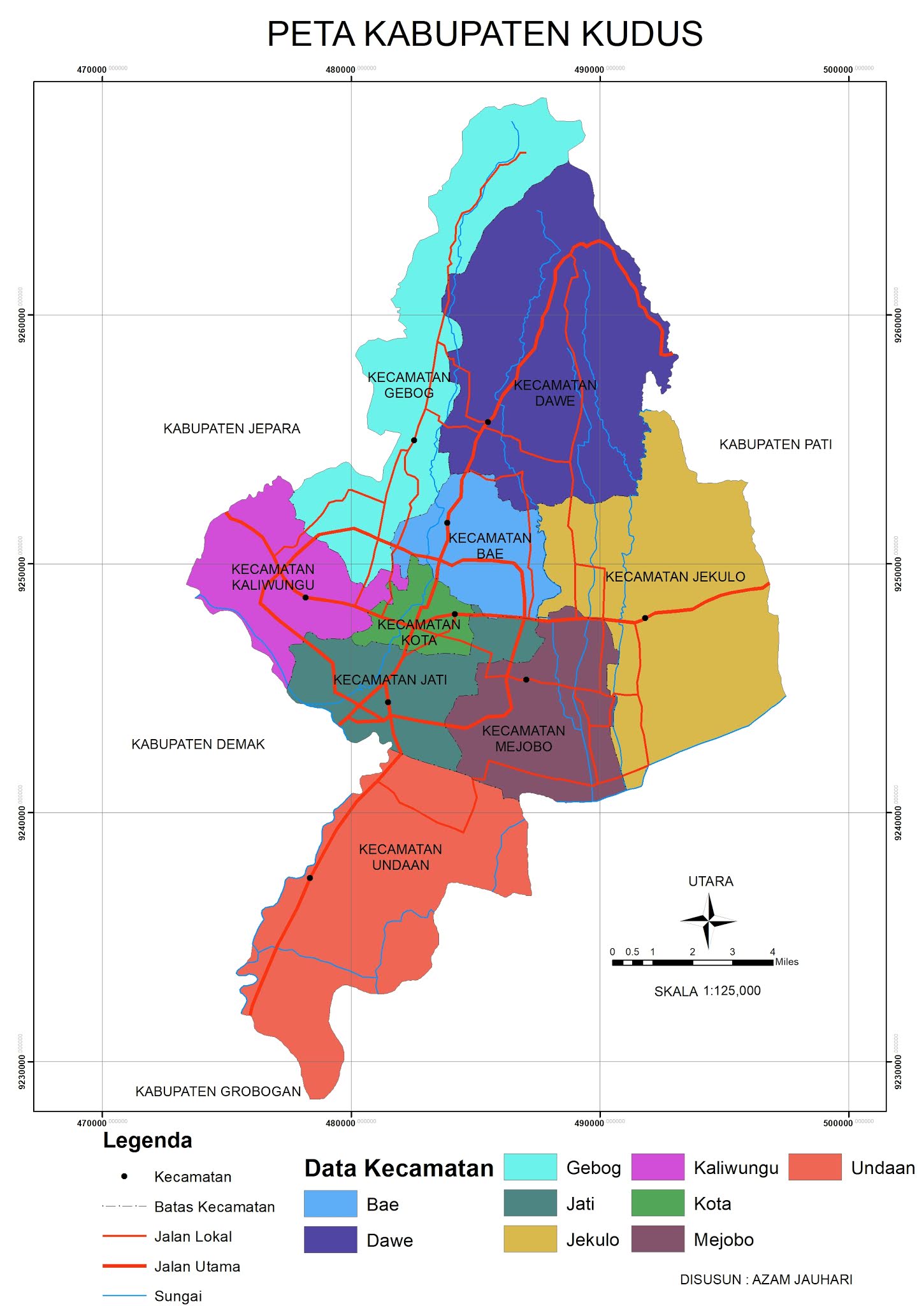 PETA KABUPATEN KUDUS