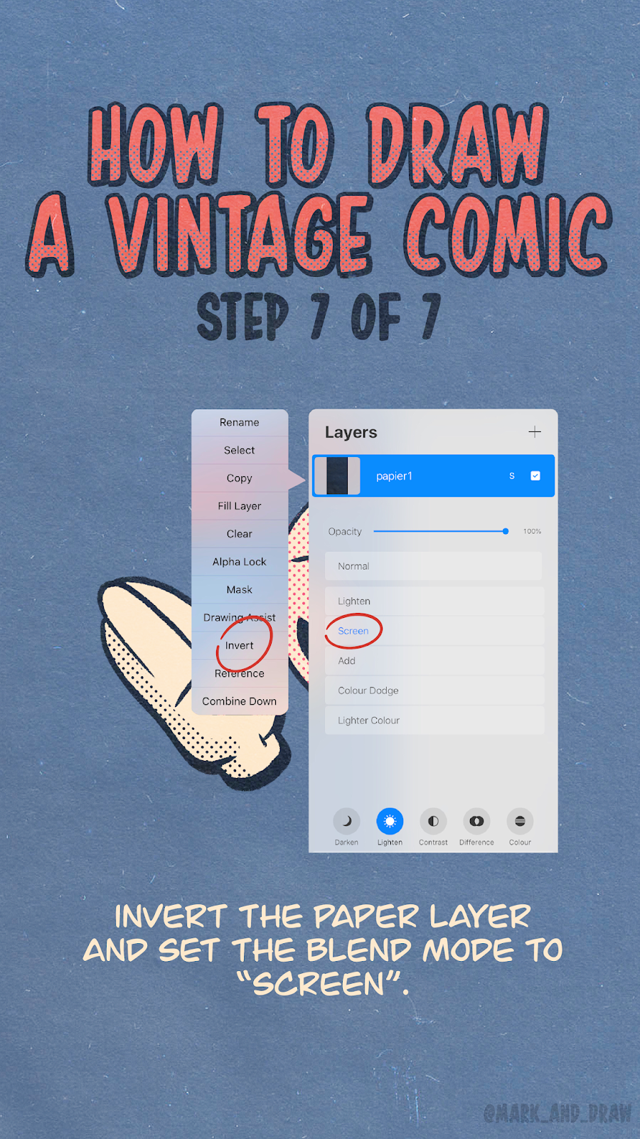 Mark and Draw: How to draw a vintage Comic