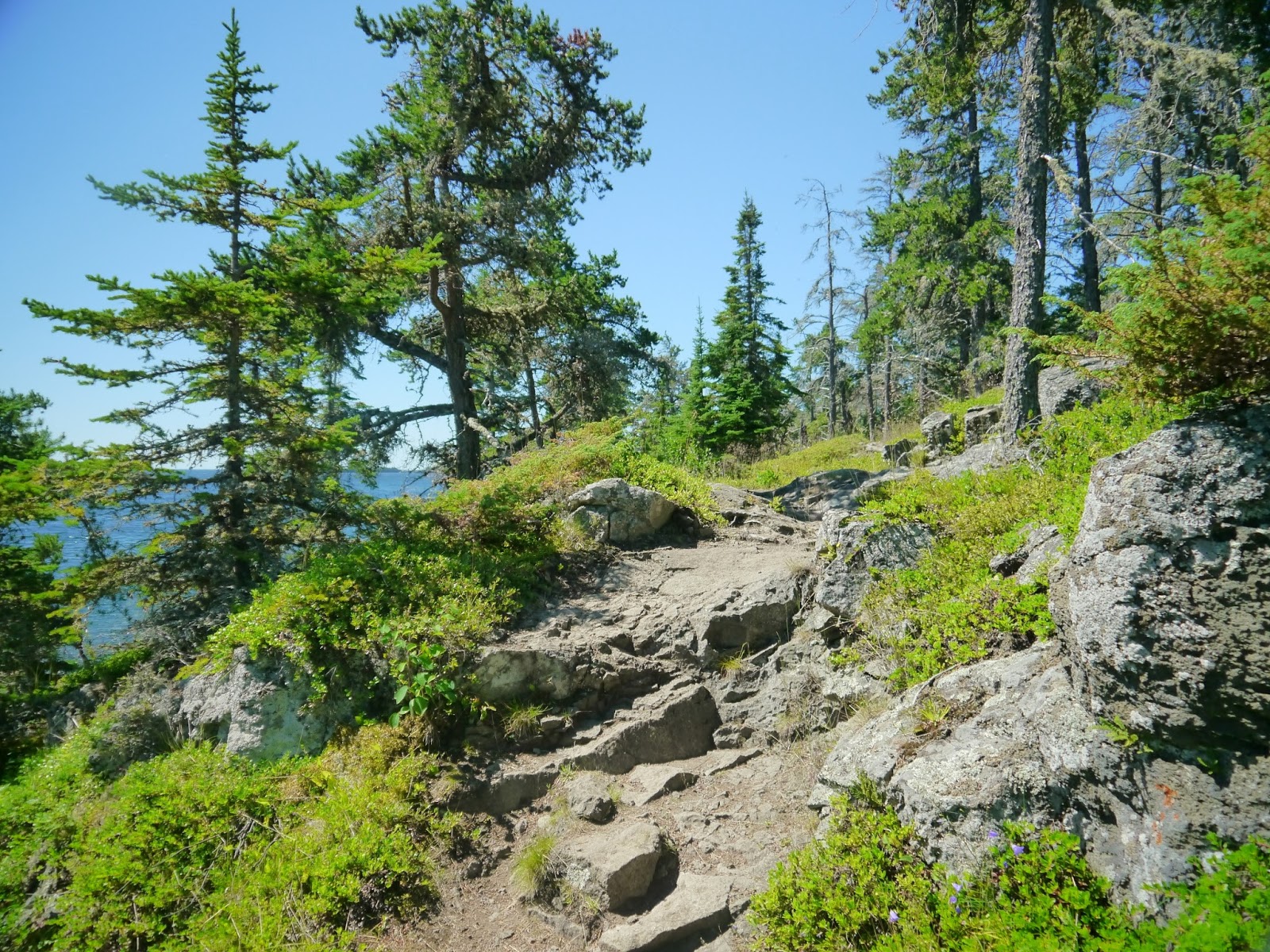 American Travel Journal: Rock Harbor Trail from Rock Harbor to Three ...