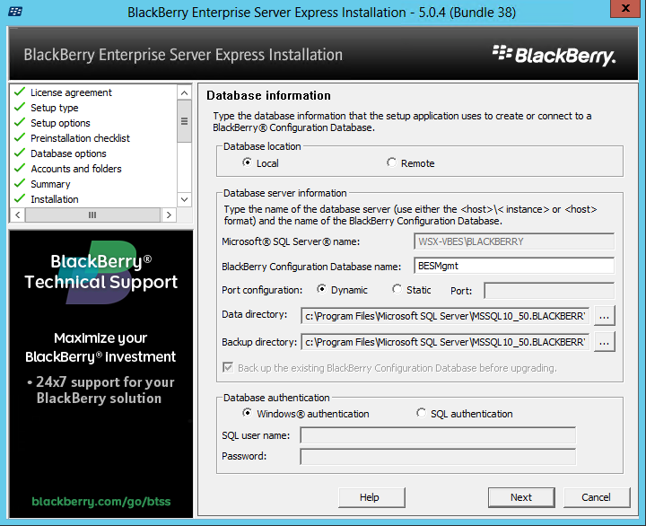 A Day in The Life of an Exchange Guy: Installing BES Express 5.0.4 on ...