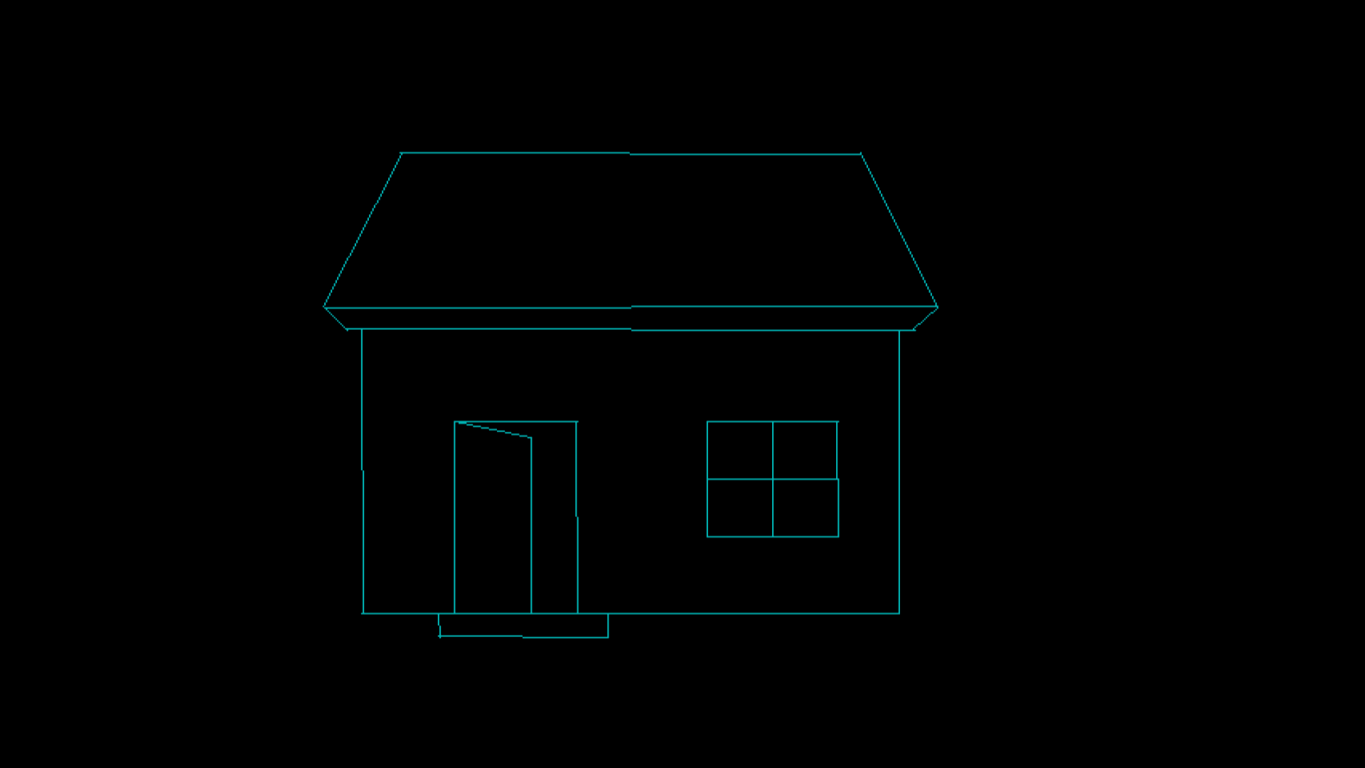Draw a house using display file concept in computer graphics - Tech Hub